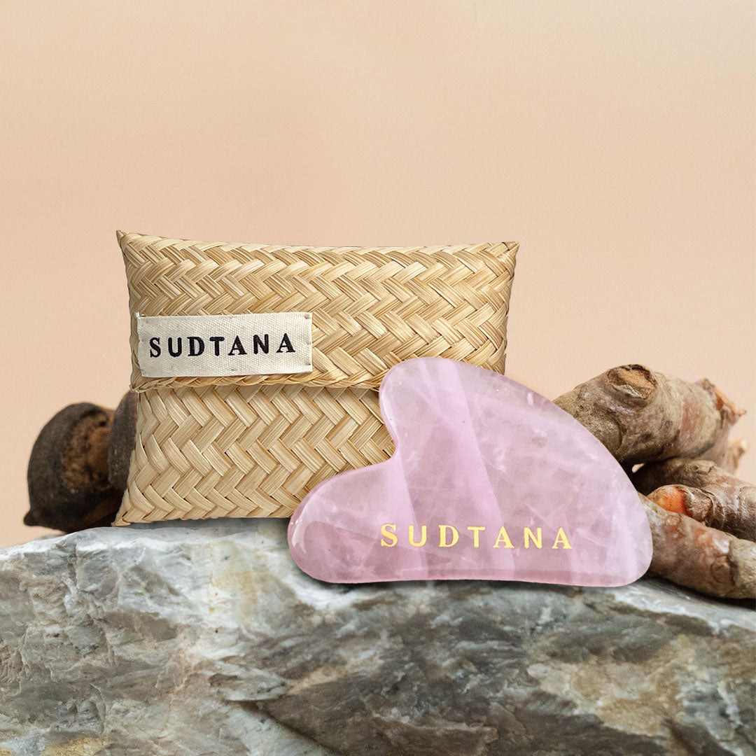 Soothing Rose Quartz Gua Sha Stone for Natural Lifting | SUDTANA – Sudtana