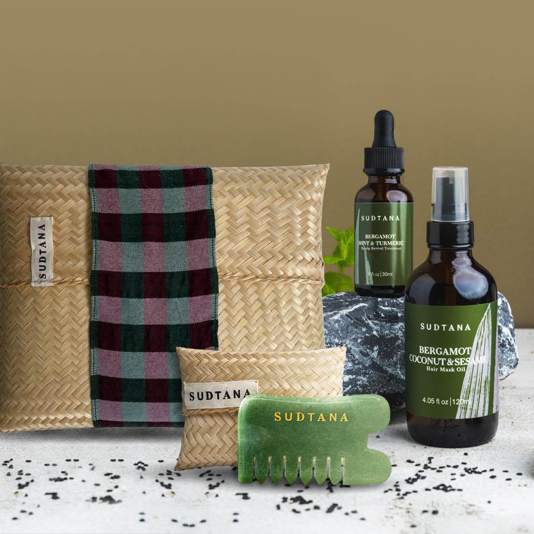Nourishing Hair & Scalp Gua Sha Ritual Giftset | Sudtana